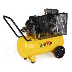 China dual piston pump 230v belt driven air compressor - BISON compressor