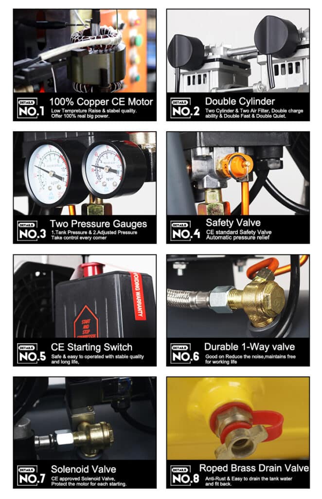 solenoid valve 24l non lubricated air compressor manufacturer - BISON ...