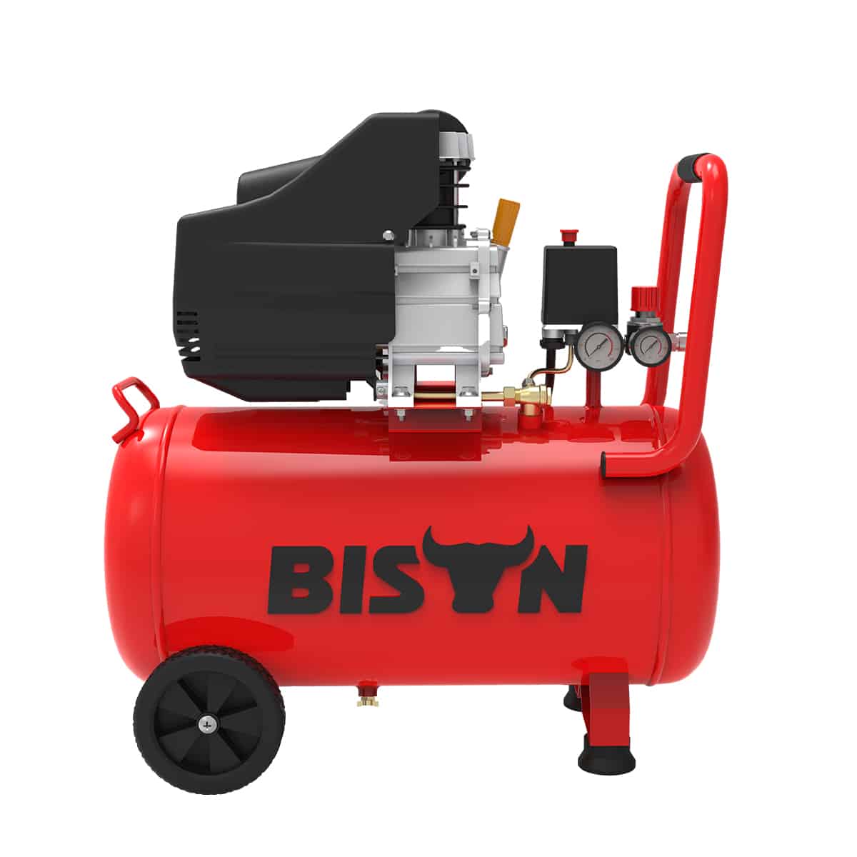 How to connect air hose to air compressor - BISON compressor