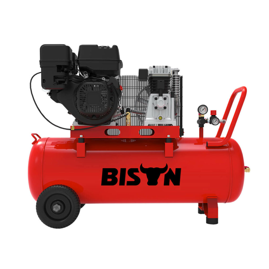 How to connect air hose to air compressor - BISON compressor