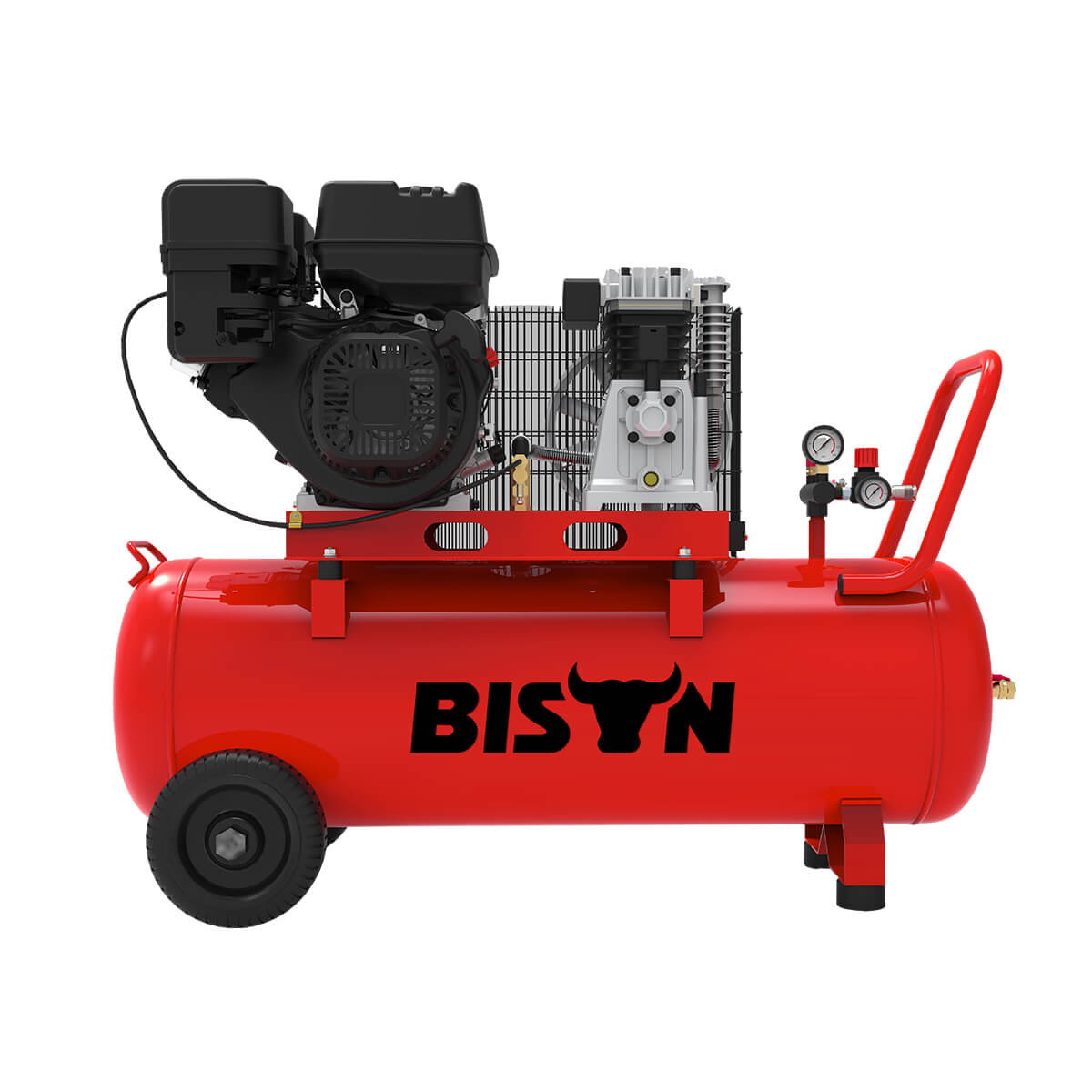 How to connect air hose to air compressor - BISON compressor